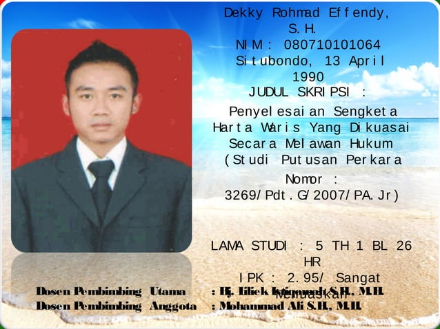 Slide yudisium periode I Th Akademik 2013-2014 | PPT