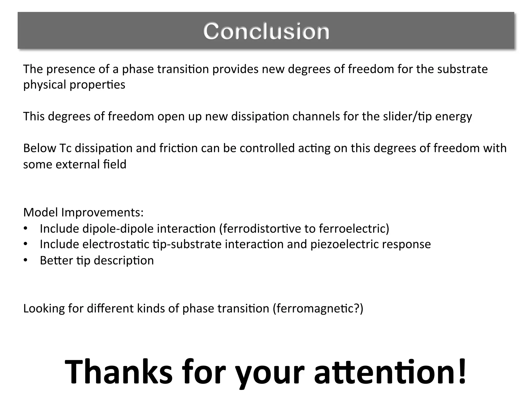 Sliding over a phase transition | PPT