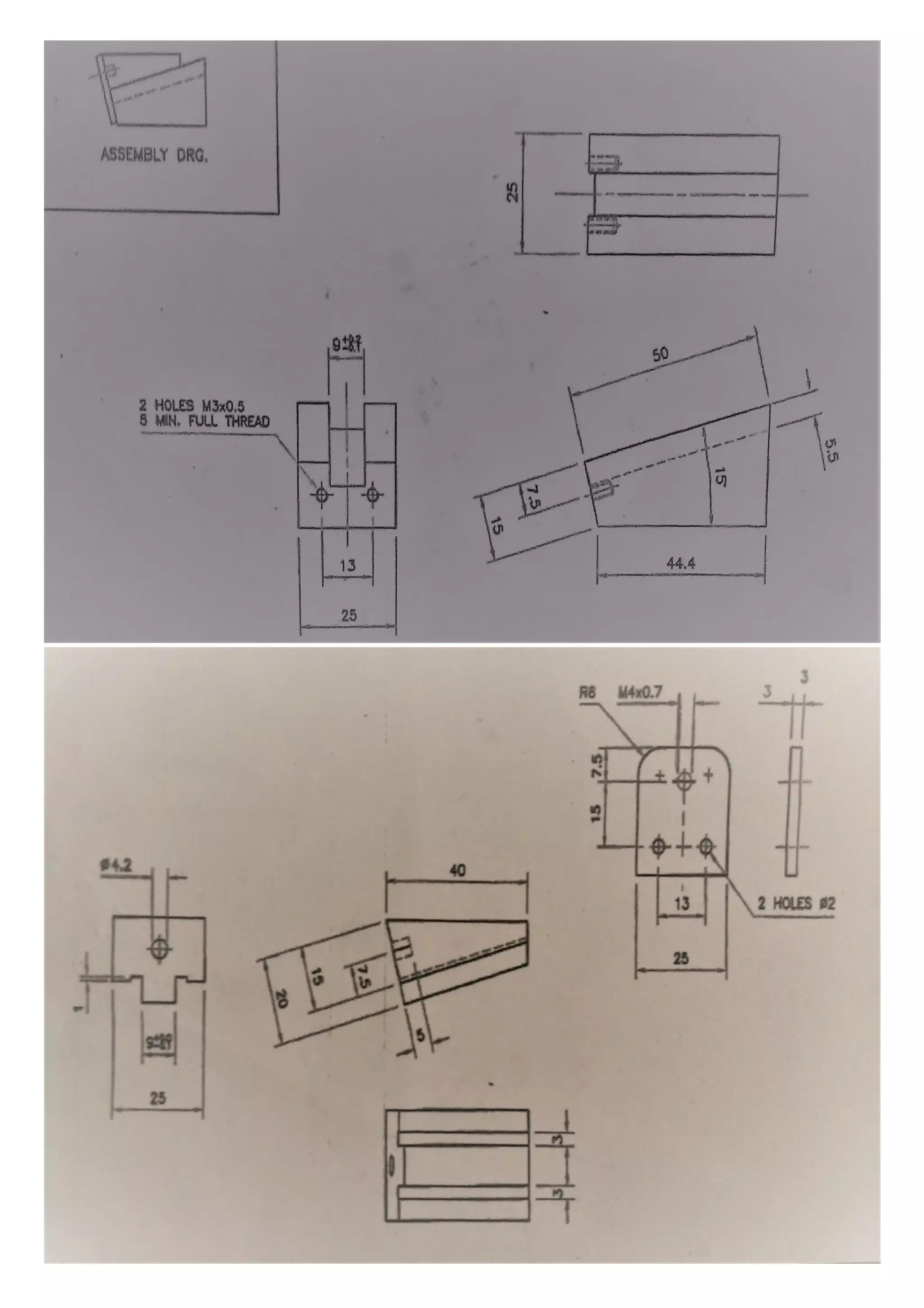 Engineering Drawing, Sliding Block | PDF | Drawing and Sketching | Arts ...