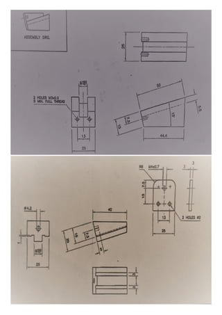 Engineering Drawing, Sliding Block | PDF | Drawing and Sketching | Arts ...
