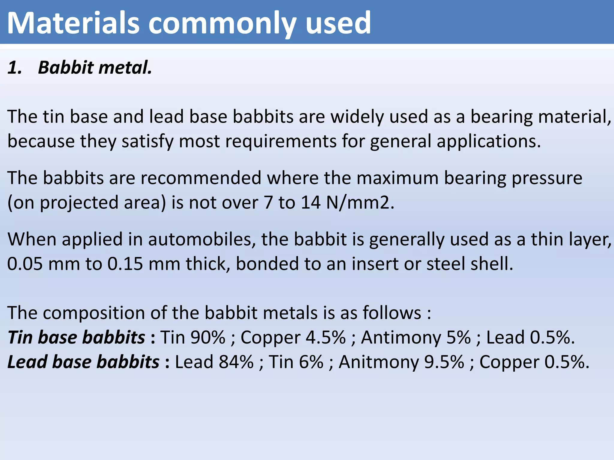 Bearing and Sliding contact bearings | PDF