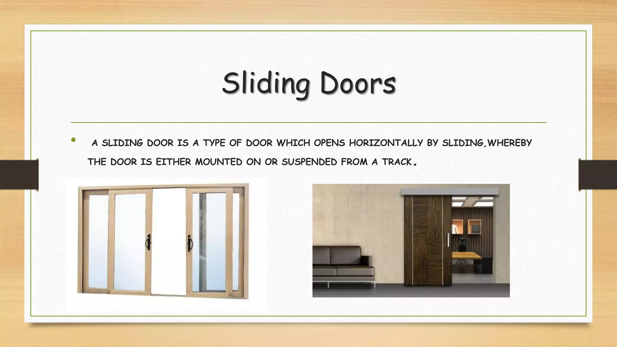 Sliding Doors Theory