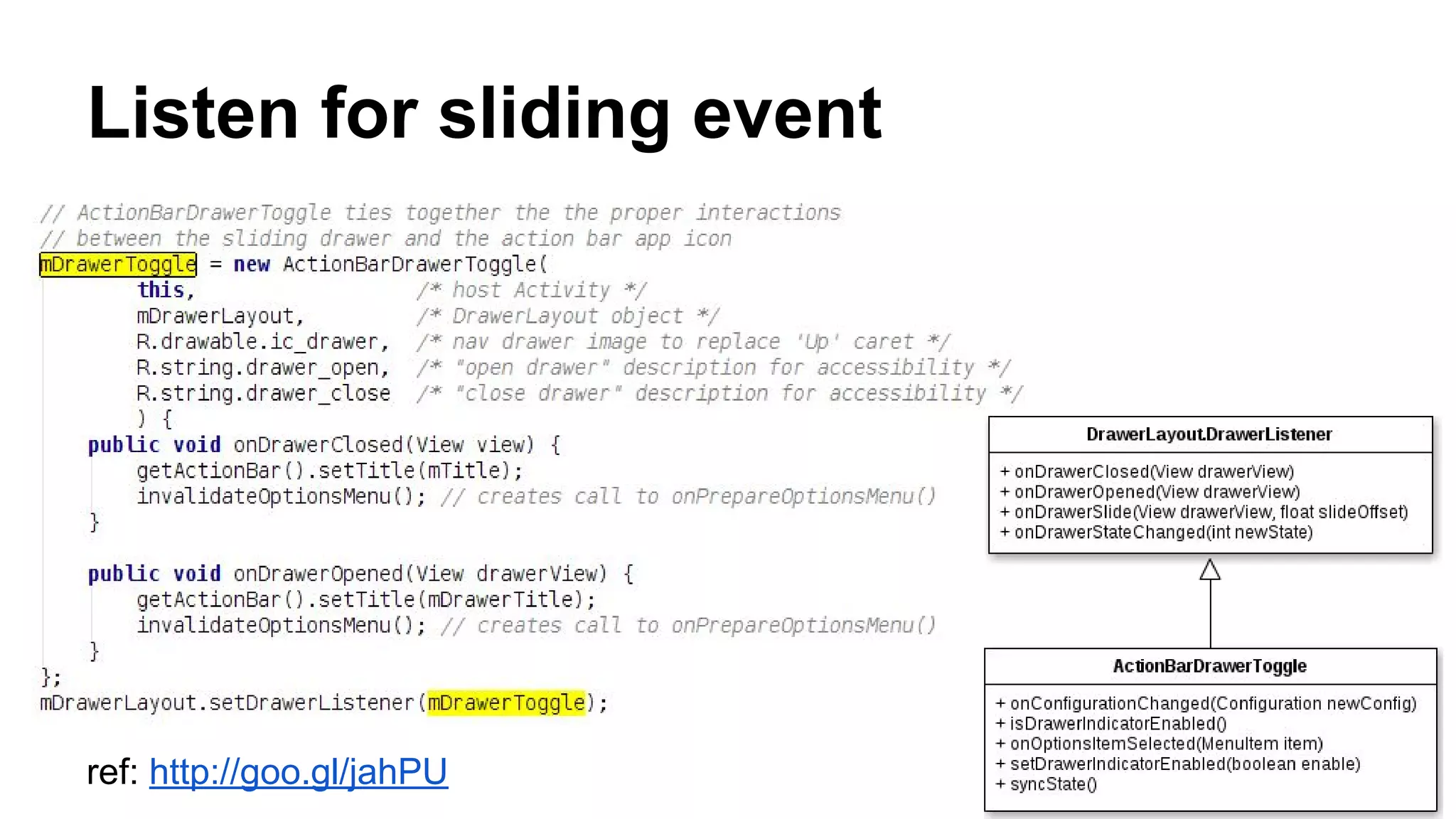 Android Training - Sliding Menu | PPT
