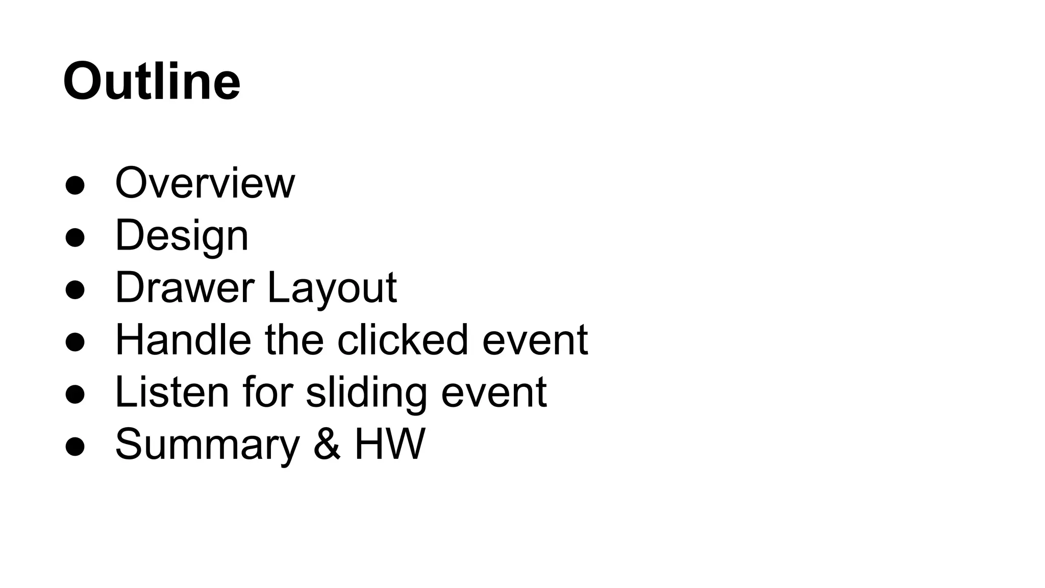 Android Training - Sliding Menu | PPT