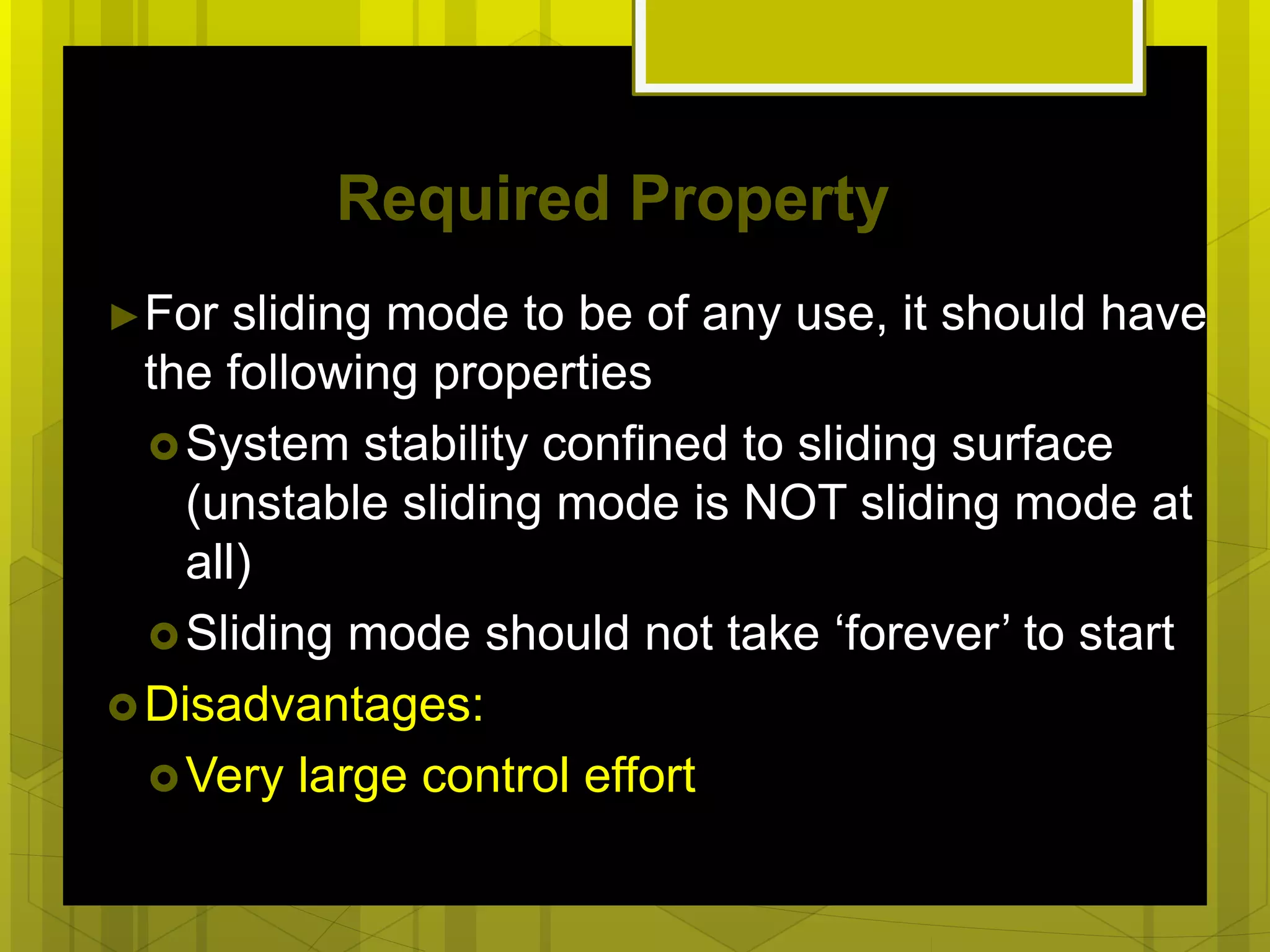 Sliding mode control | PPTX