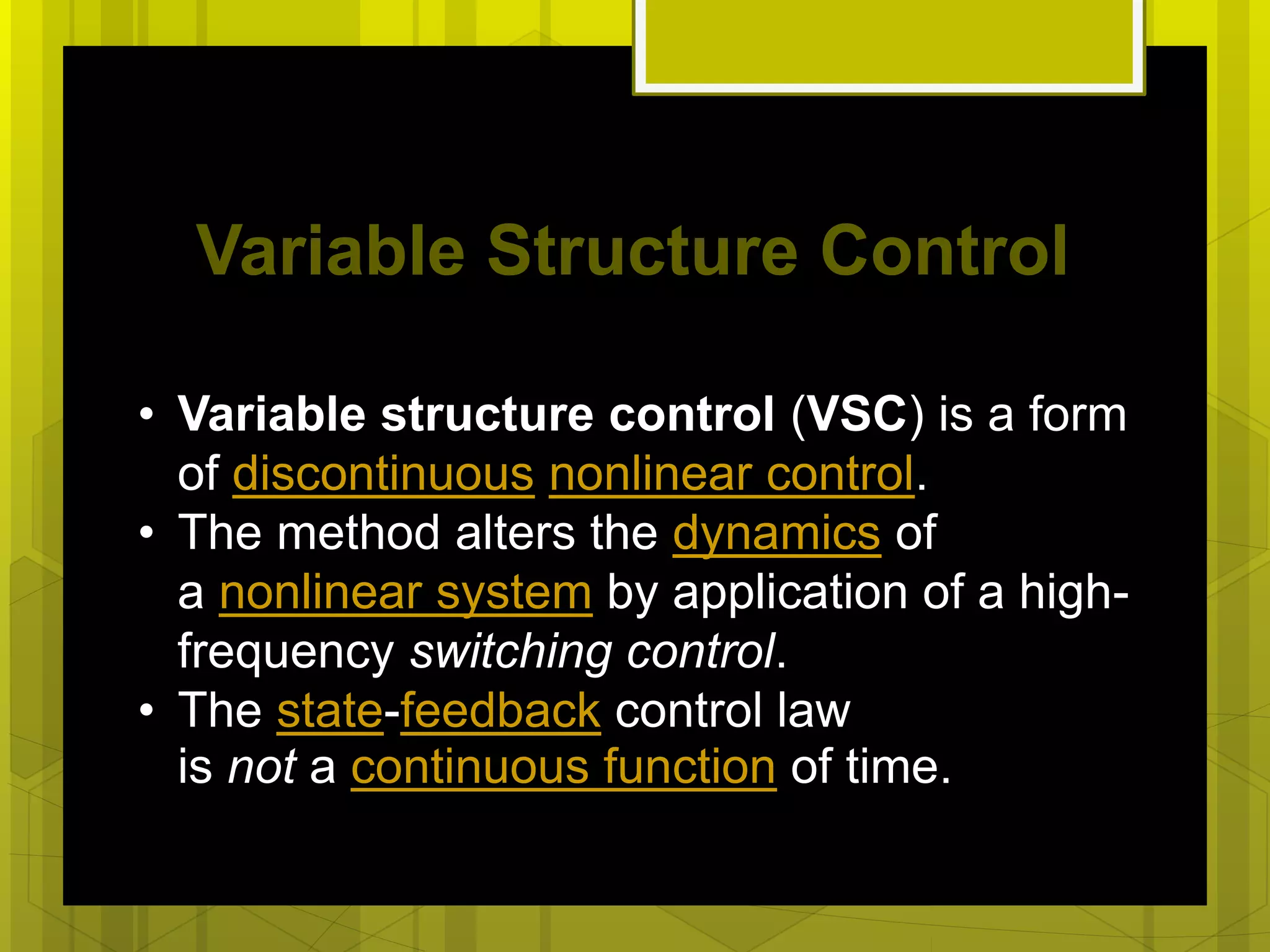 Sliding mode control | PPTX