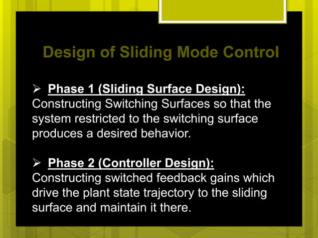 Sliding mode control | PPTX | Physics | Science