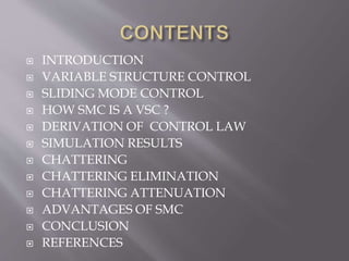 Sliding mode control | PPTX