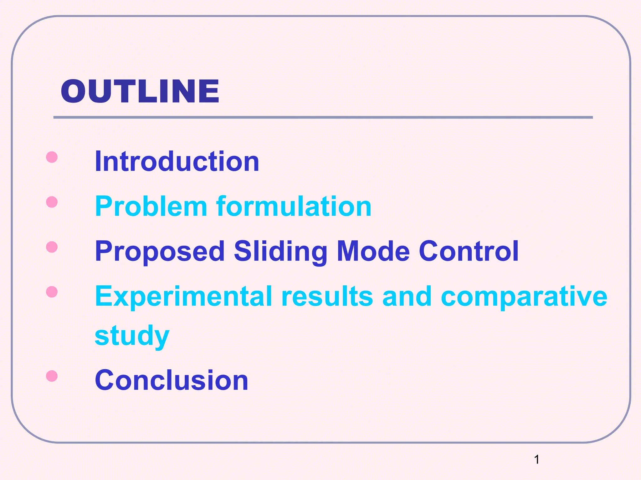Sliding Mode Control for (RIP) Rotary Inverted Pendulum | PPTX