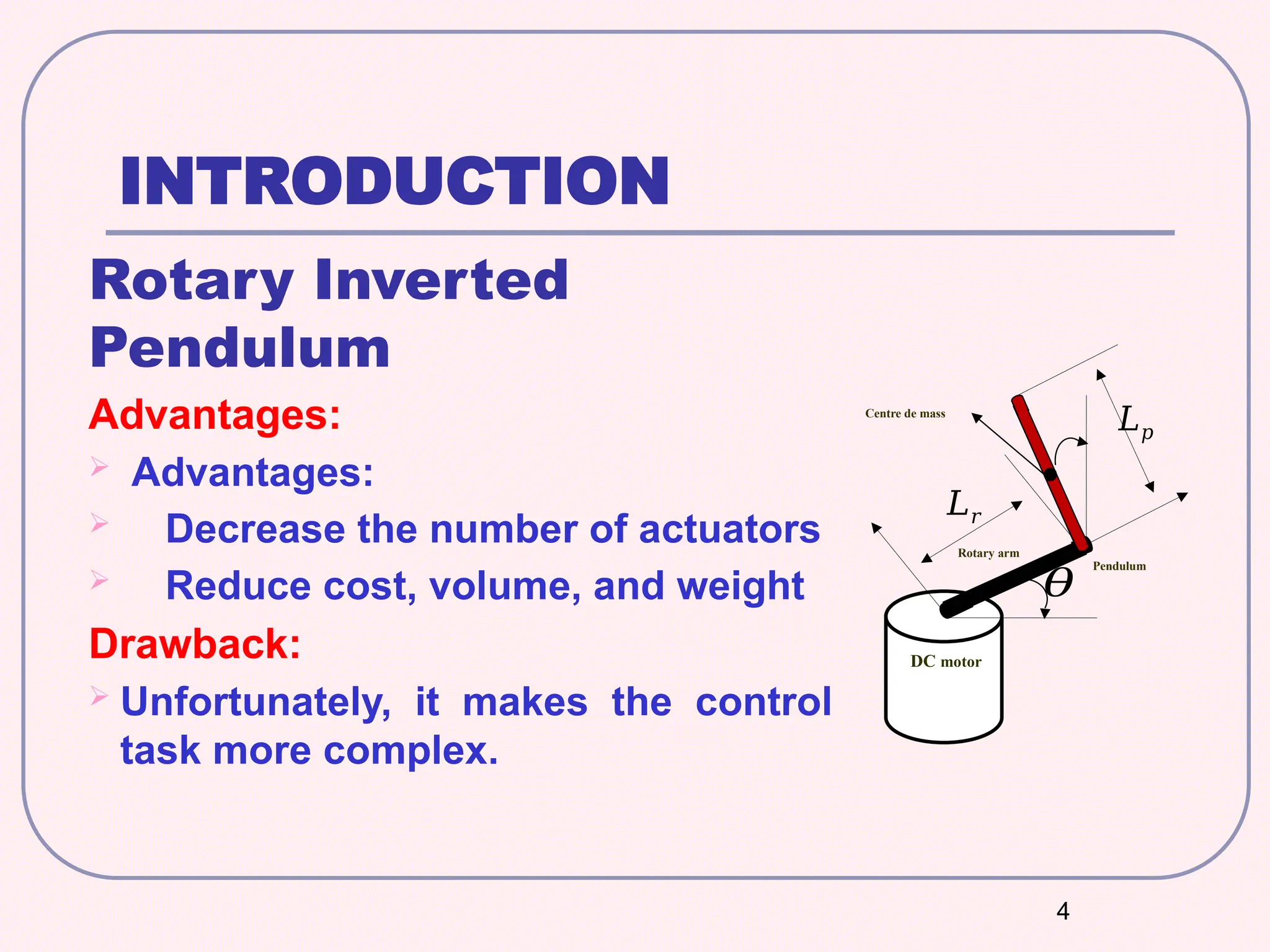 Sliding Mode Control for (RIP) Rotary Inverted Pendulum | PPTX