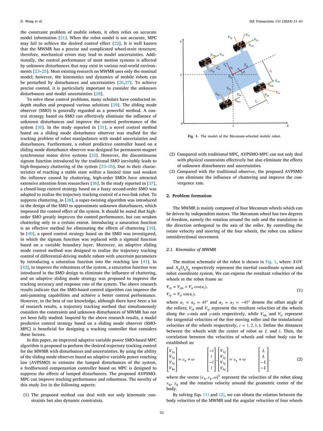 Sliding mode observer-based model predictive tracking control for Mecanum-wheeled mobile robot.pdf