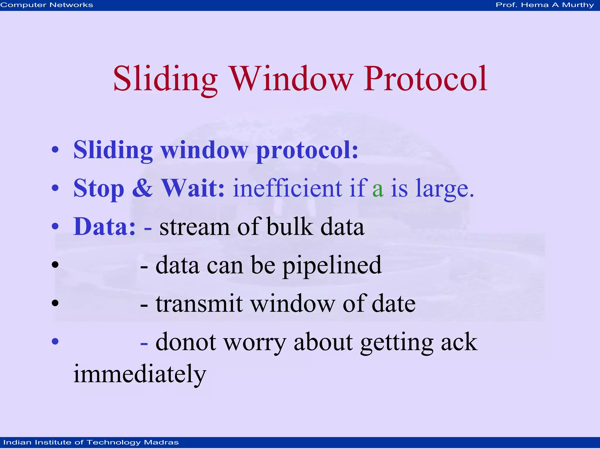 Sliding window | PDF | Computer Networking | Computing