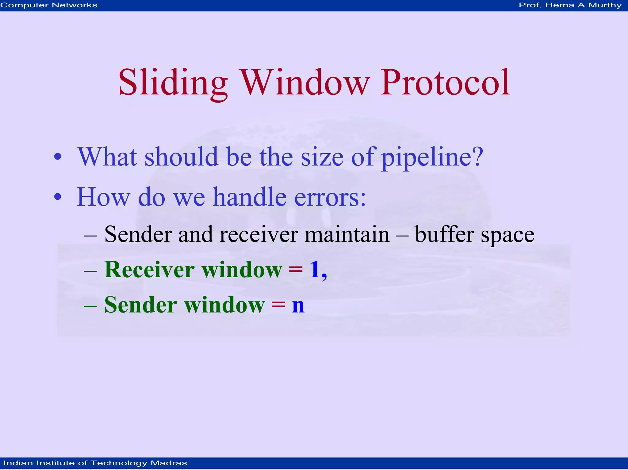 Sliding window | PDF | Computer Networking | Computing