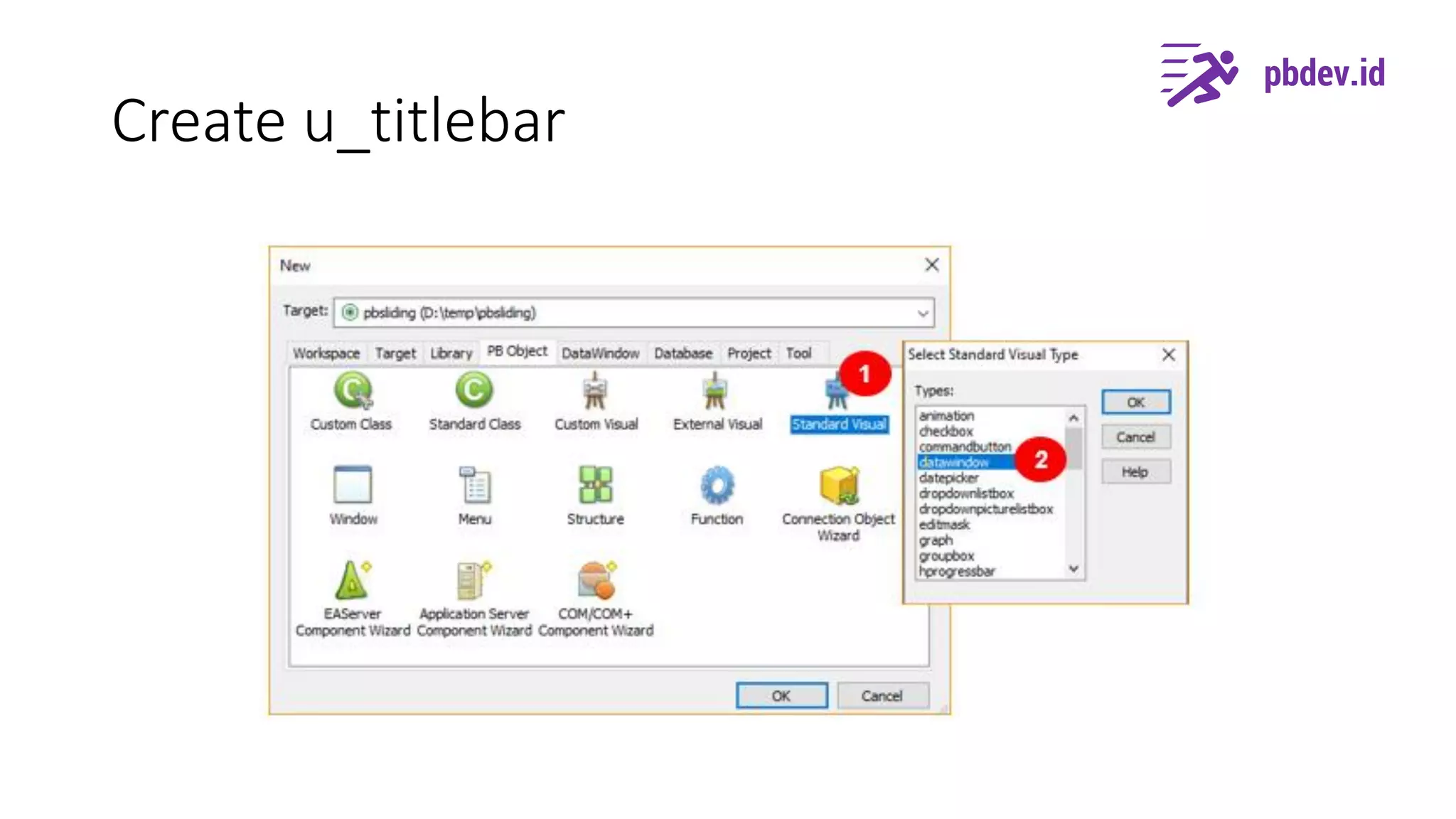 How to create sliding window hamburger menu style in Powerbuilder | PDF