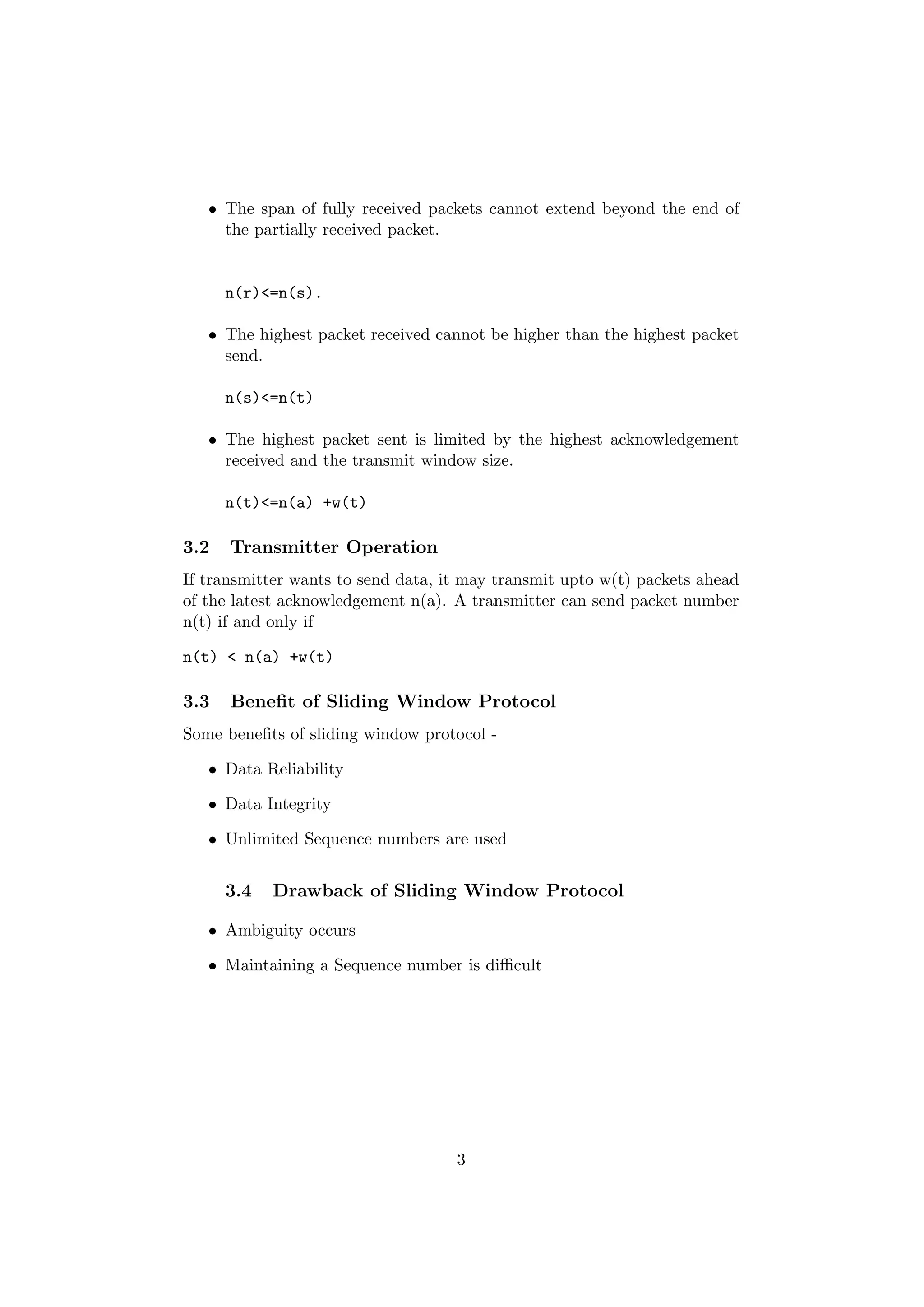 Sliding Window Protocol Pdf Computer Networking Computing