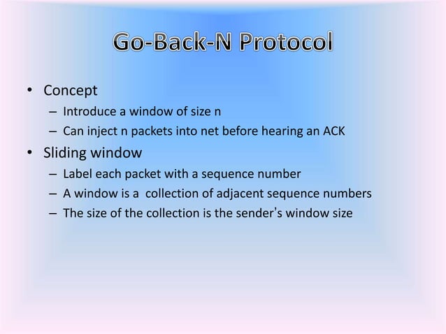 Sliding window protocol(ARQ technique) | PPTX | Computer Networking | Computing