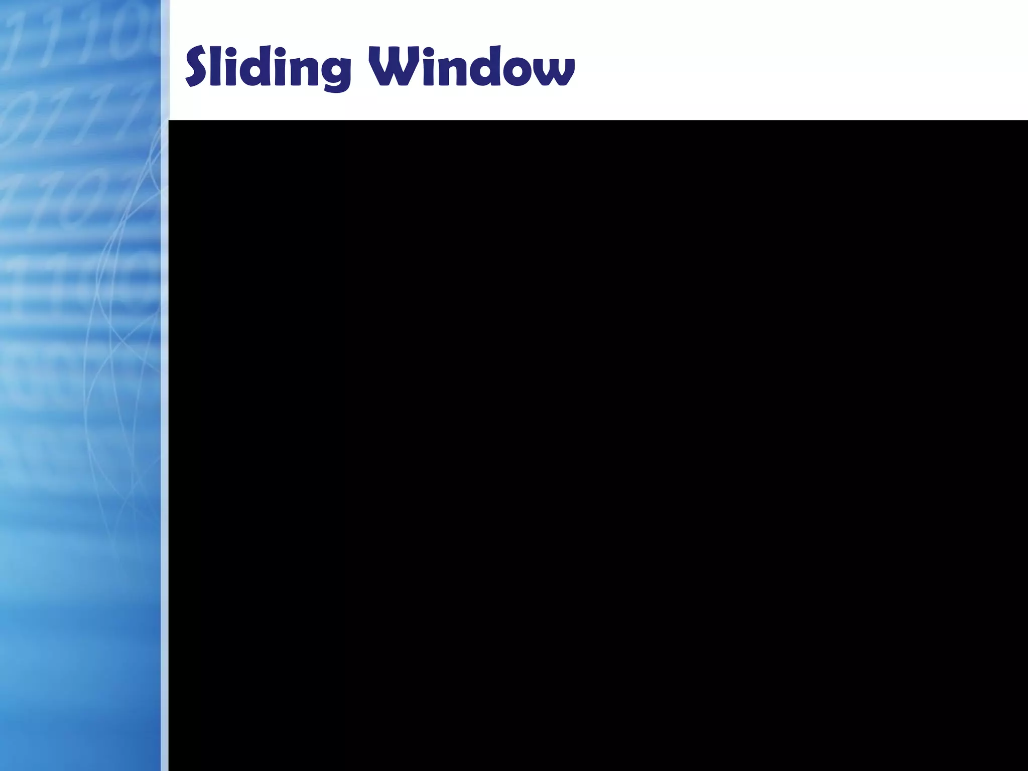 Sliding window protocol | PPT