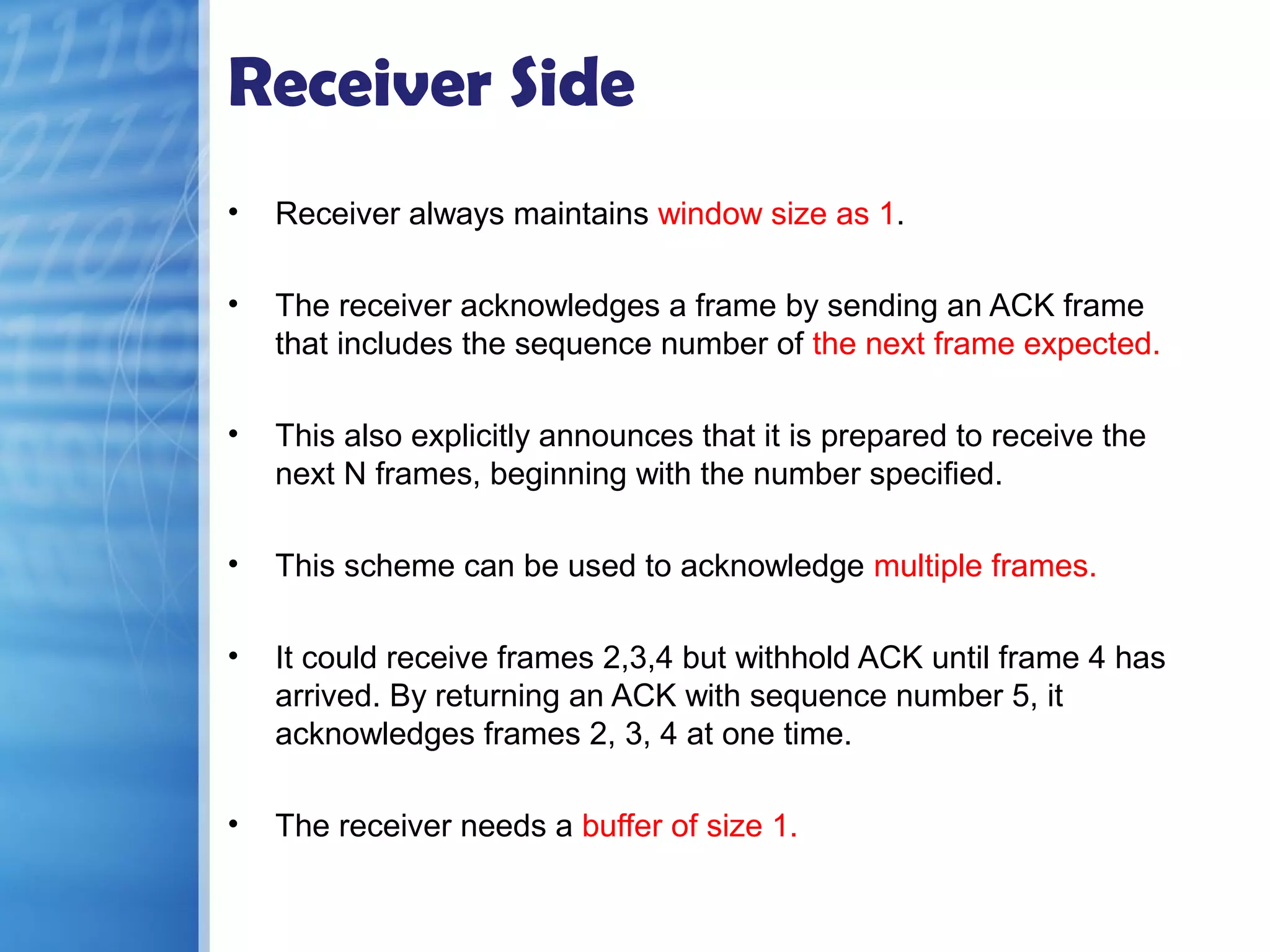 Sliding window protocol | PPT