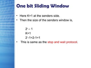 Sliding window protocol | PPT