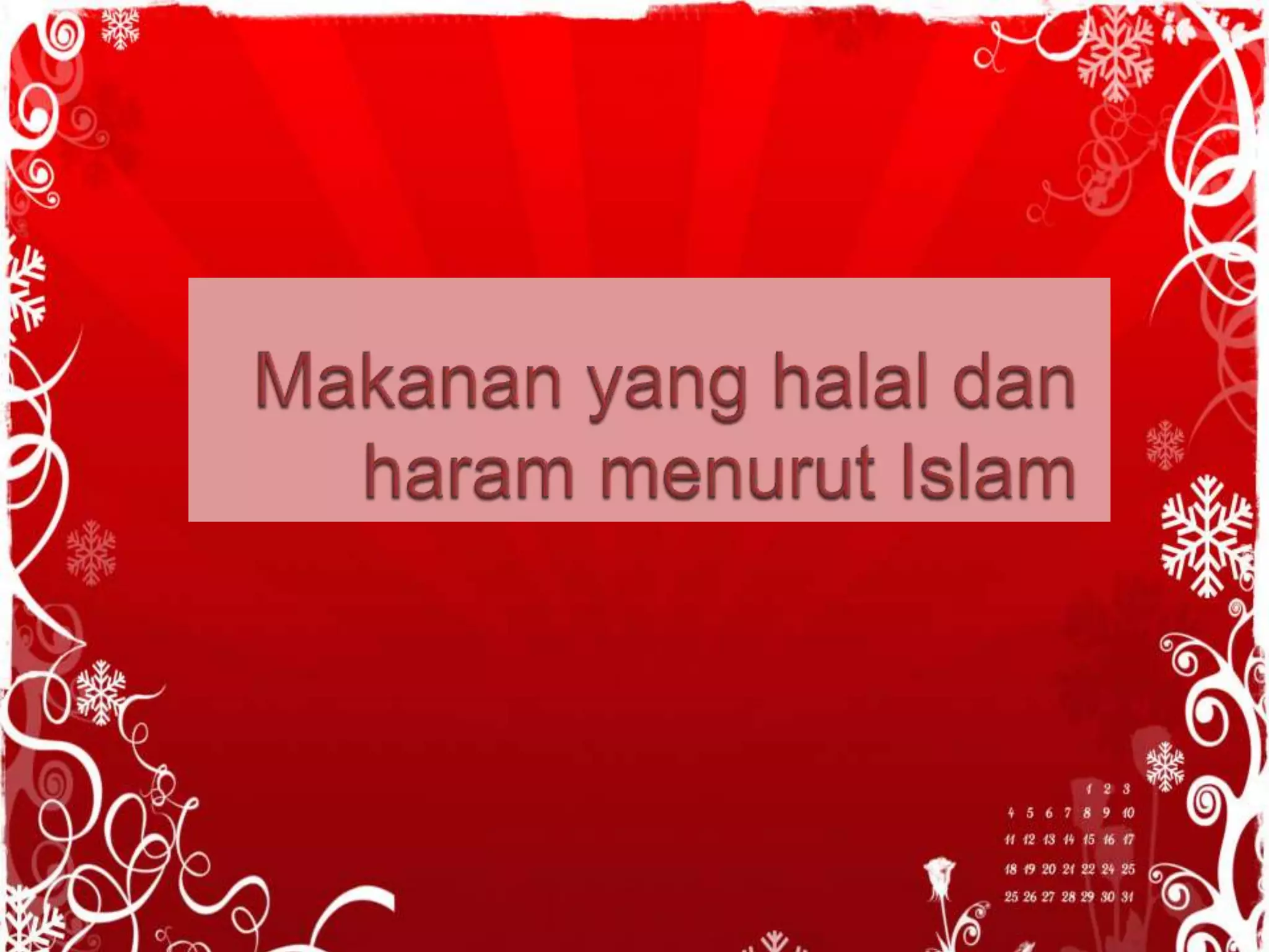 Makanan halal an haram | PPTX