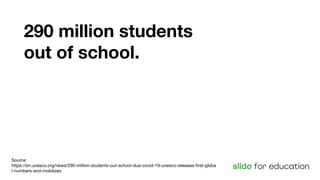 Slido for Education | PDF