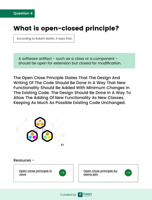 How to Master Development's Solid Principles | Tutort Academy | PDF