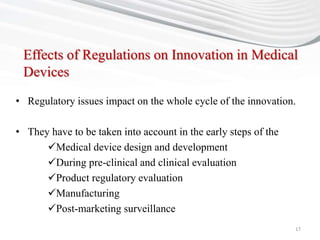 IMPACT OF REGULATIONS ON MEDICAL DEVICES IN CONTEXT OF INNOVATIONS | PPTX