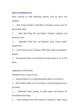 EFB Pellet Maker: A Lasting Service for Palm Waste Recycling and ...