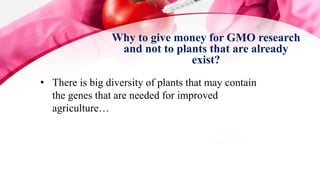 GMO’s risk our lives | PPTX
