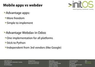 Webdav, Caldav & Co. in Odoo | PPT