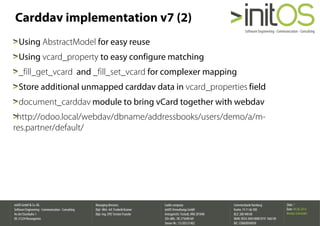Webdav, Caldav & Co. in Odoo | PPT