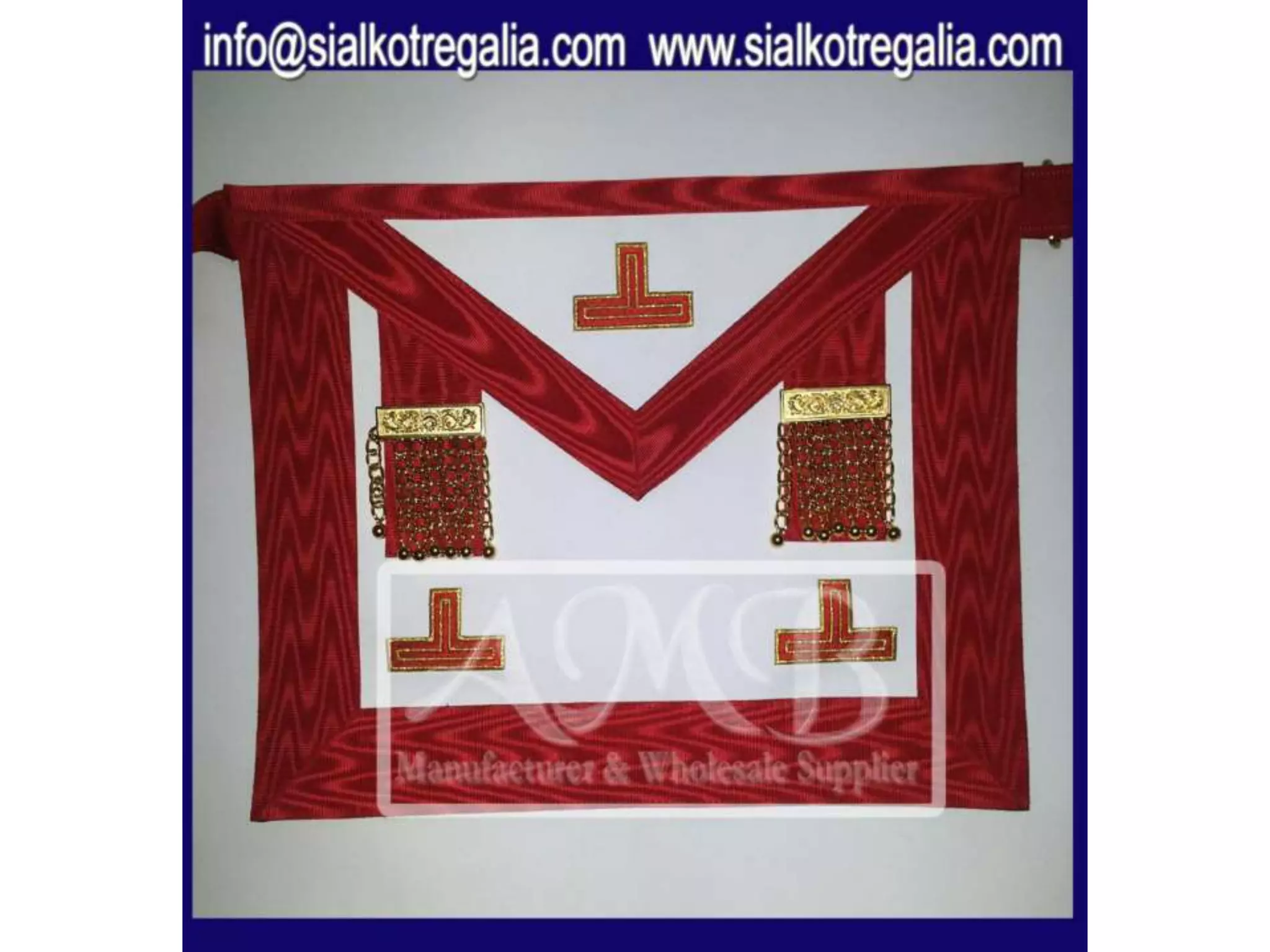 Masonic regalia French rite WM Apron | PPTX