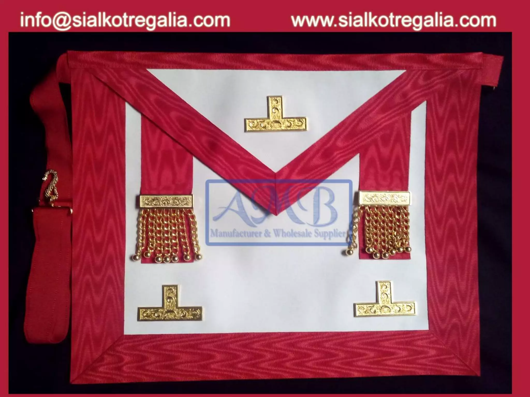 Masonic French rite WM apron metal TAU | PPTX