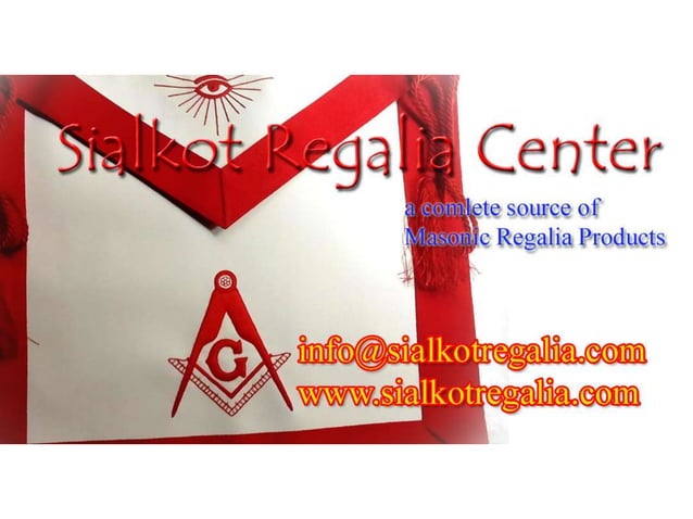 Masonic Master Mason Apron-handmade | PPTX