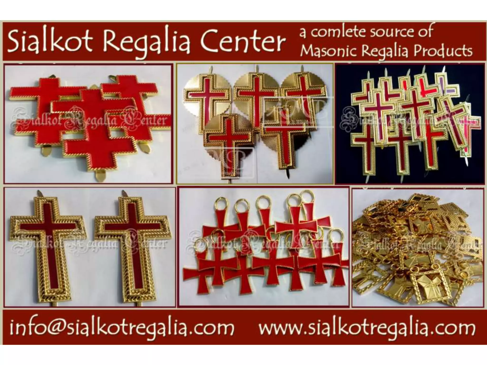 Masonic Knights Templar Order of the Red Cross Jewel | PPT