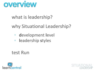 SLII Leadership Model Overview | PPT