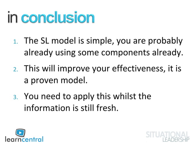 SLII Leadership Model Overview | PPT | Executive Leadership ...