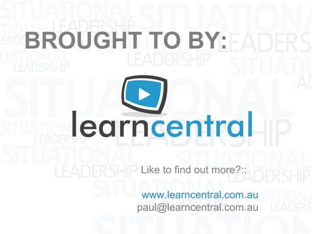 SLII Leadership Model Overview | PPT | Executive Leadership ...