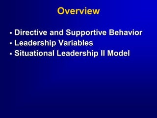 SITUATIONAL LEADERSHIP II | PDF