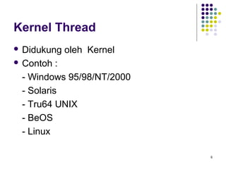 Thread di Sistem Operasi | PPT