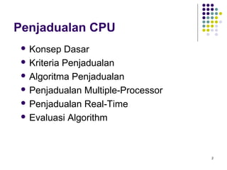 Penjadualan CPU | PPT