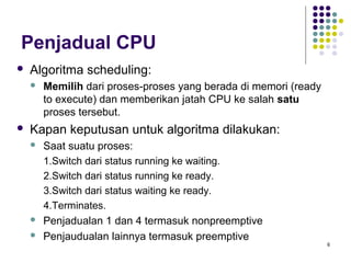 Penjadualan CPU | PPT