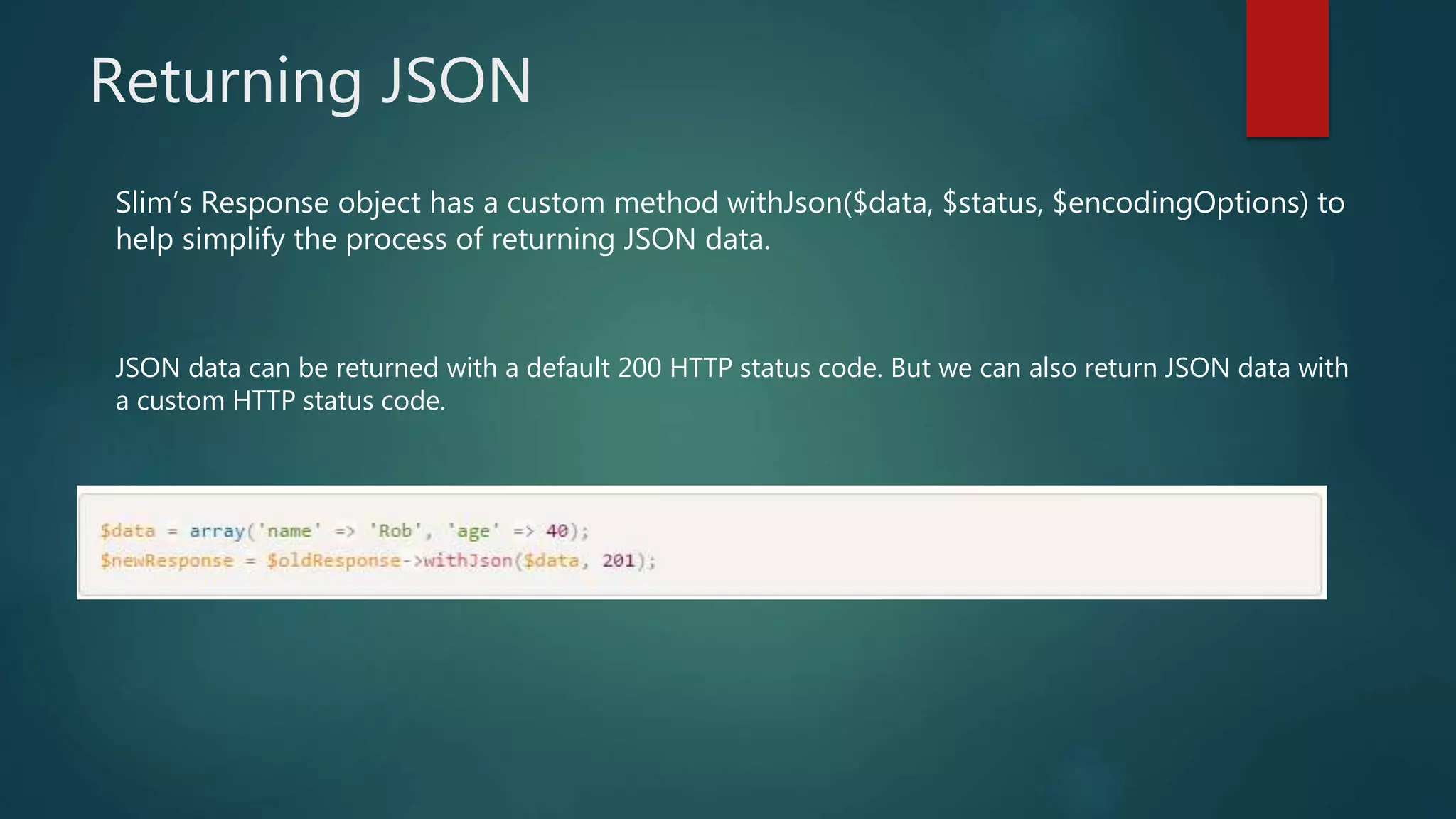 Slim Framework | PPTX