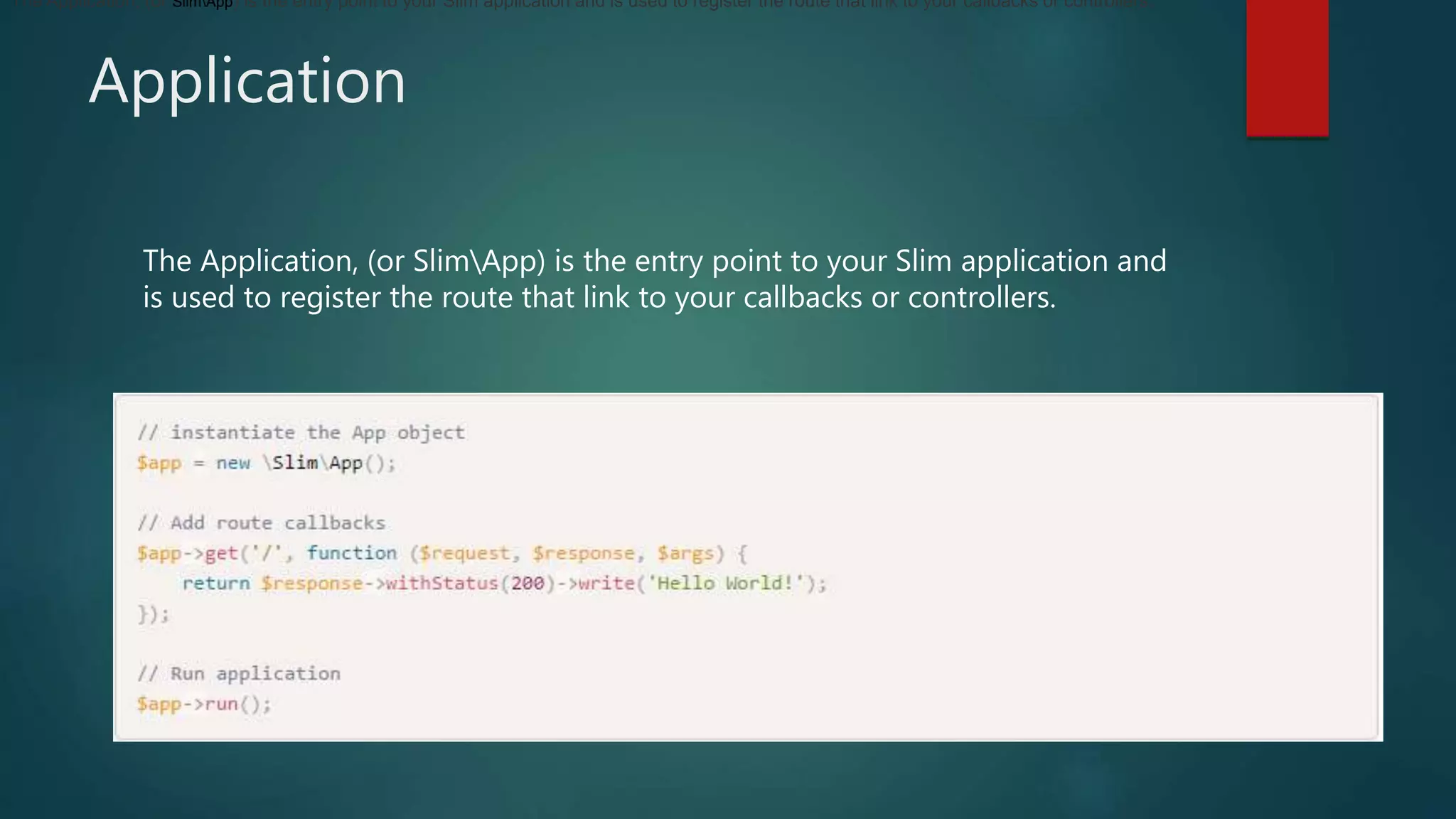 Slim Framework | PPTX