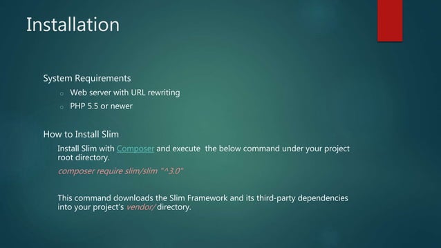 Slim Framework | PPTX