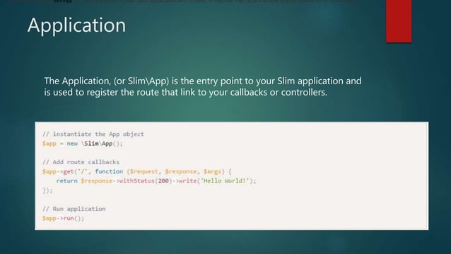 Slim Framework | PPTX