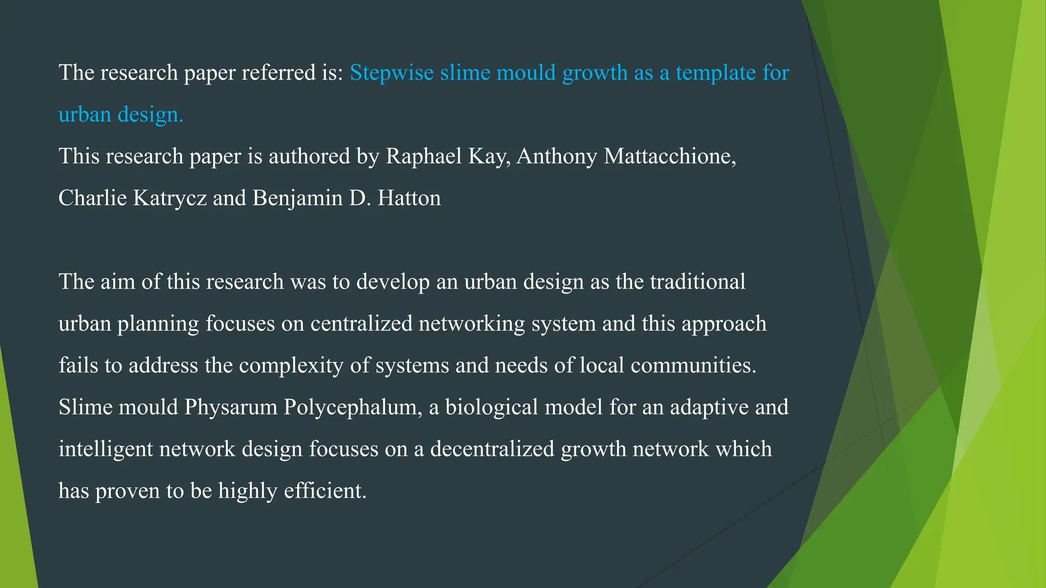 Slime Mould Inspired Urban Planning 2.pptx