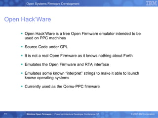 Slimline Open Firmware | PPT