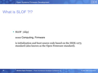 Slimline Open Firmware | PPT