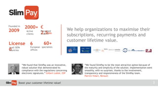 SlimPay - Service & Platform Overview | PPT